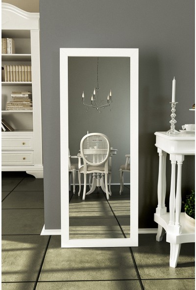 Camex Store 56 x 150 cm Beyaz Çerçeveli Boy Aynası Camex Store 56 x 150 cm Beyaz Çerçeveli Boy Aynası