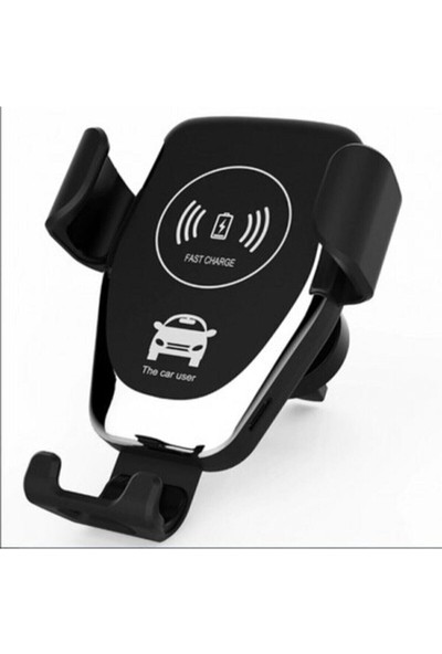 Buypass Telefon Tutuculu Kablosuz Hızlı Araç Şarj Cihazı