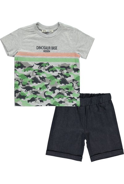 Civil Boys Erkek Çocuk Şortlu Takım 2-5 Yaş Grimelanj