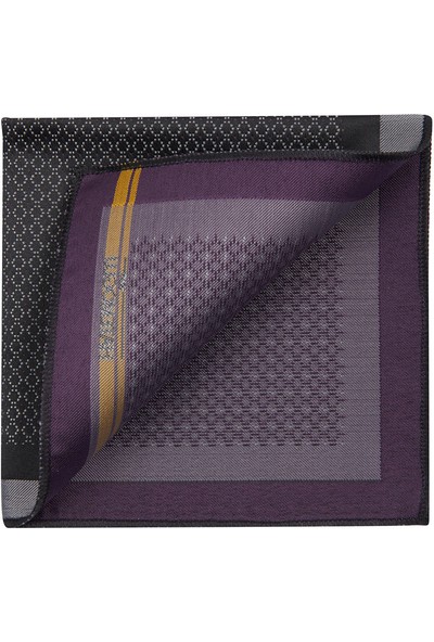 Hatemoğlu Siyah Desenli Cep Mendili