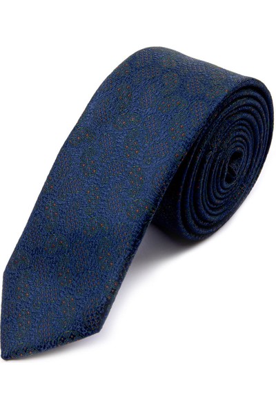 Hatemoğlu Lacivert Desenli Kravat