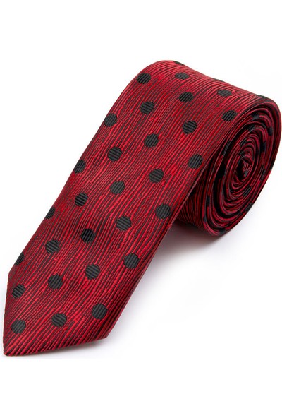 Hatemoğlu Bordo Desenli Kravat