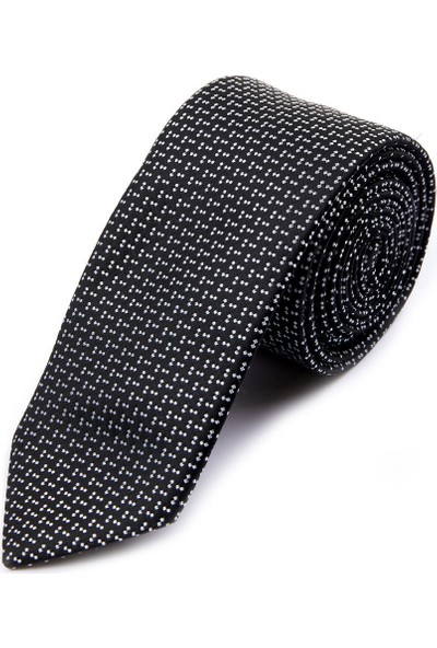 Hatemoğlu Siyah Desenli Kravat