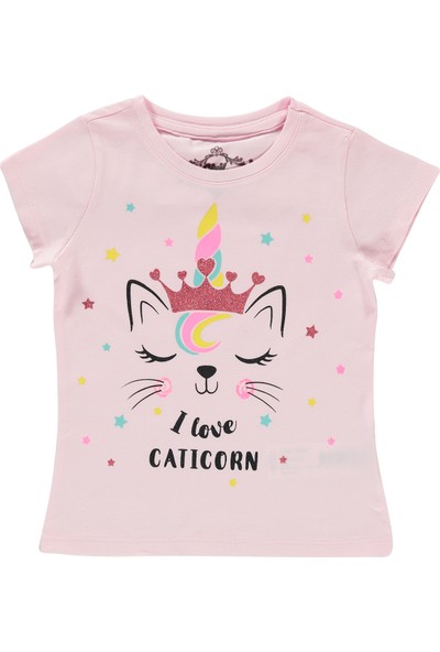 Civil Girls Kız Çocuk Tişört 2-5 Yaş Pembe