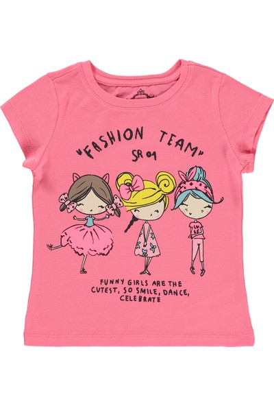 Civil Girls Kız Çocuk Tişört 2-5 Yaş Pembe