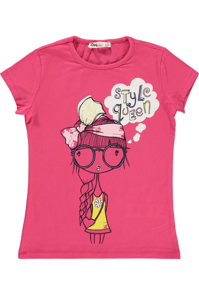 Civil Girls Kız Çocuk Tişört 6-9 Yaş Fuşya