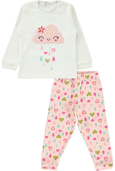 Civil Girls Kız Çocuk Pijama Takımı 2-5 Yaş Ekru Civil Girls Kız Çocuk Pijama Takımı 2-5 Yaş Ekru