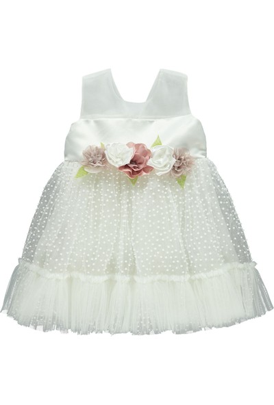 Civil Girls Kız Çocuk Abiye 2-5 Yaş Ekru