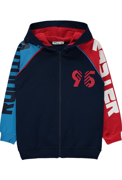 Civil Boys Erkek Çocuk Kapüşonlu Hırka 6-9 Yaş Lacivert
