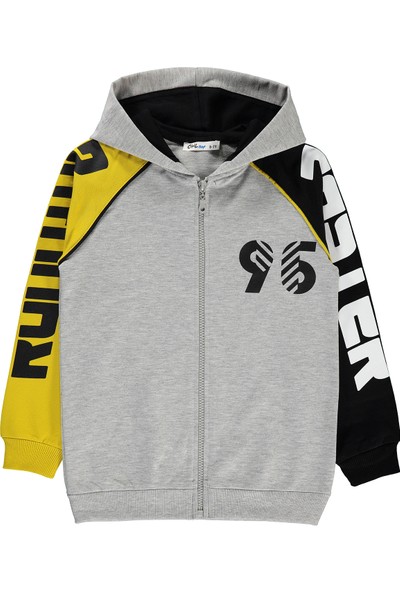 Civil Boys Erkek Çocuk Kapüşonlu Hırka 6-9 Yaş Grimelanj