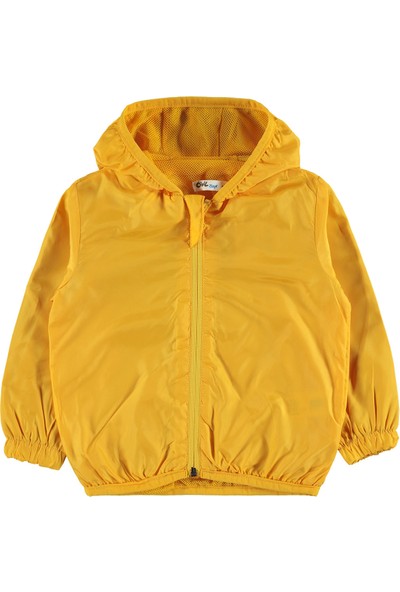 Civil Boys Erkek Çocuk Kapüşonlu Yağmurluk 2-5 Yaş Hardal