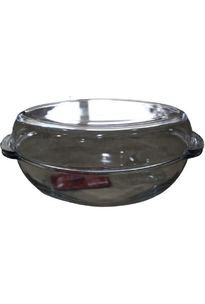 Paşabahçe 24215 Borcam Kapaklı Cam Tencere 20 x 34 cm