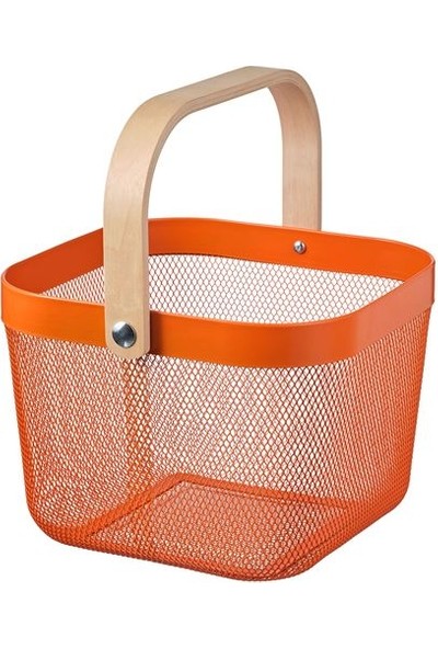 Çok Amaçlı Sepet Ikea Meyve Veya Düzenleme Sepeti Turuncu Renk 25X26X18 cm Çelik Çok Amaçlı Sepet Ikea Meyve Veya Düzenleme Sepeti Turuncu Renk 25X26X18 cm Çelik
