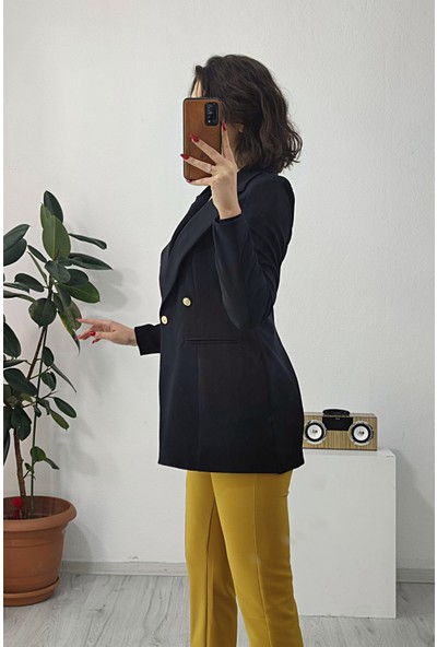 MissVina Y-8515 Y Çift Fletolu Ceket