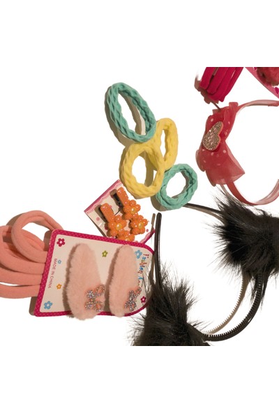 Mühürcüler Kız Çocuk 23 Parça Taç ve Toka Seti