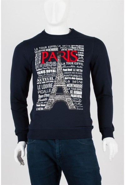 Dünyadan Hediyeler Paris Unisex Pamuklu Slim Fit Sweatshirt Medium Dünyadan Hediyeler Paris Unisex Pamuklu Slim Fit Sweatshirt Medium