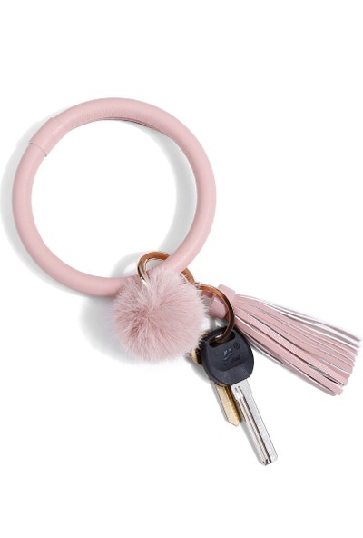 2 Adet Hairball Bileklik Anahtarlık Kolye Pembe