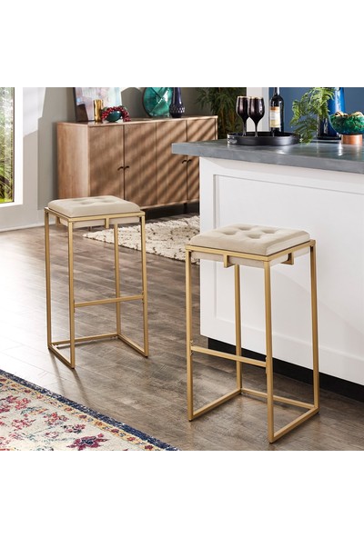 Püff Konsept Püff Metal Tasarım Bar Sandalye