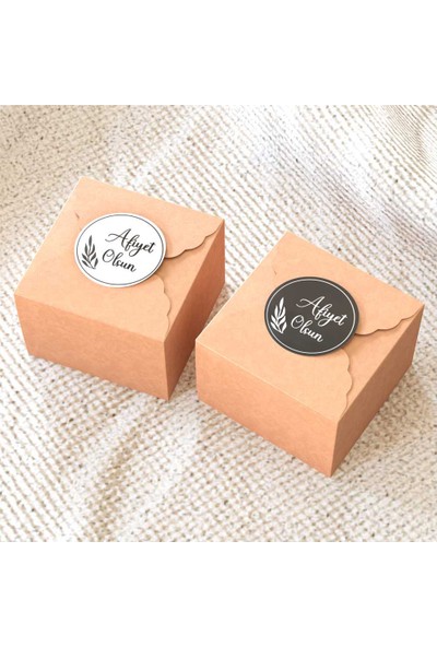 Afiyet Olsun Sticker 115 Adet 4 cm Çapında