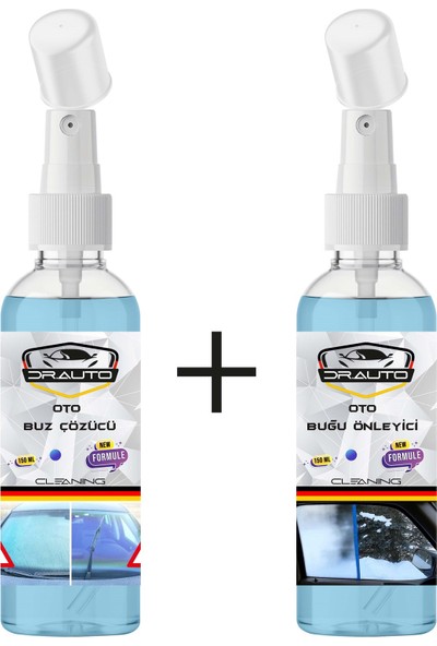 Dr. Auto Buz Çözücü ve Buğu Önleyici 2'li Set