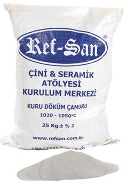 Refsan Seramik Çamuru Döküm Toz (1050°C) 5 kg