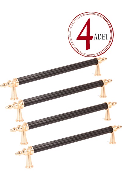 4 Adet Hayal Siyah ve Altın 160MM Renk Metal Lüks Çekmece Dolap Mobilya Kulpları 4 Adet Hayal Siyah ve Altın 160MM Renk Metal Lüks Çekmece Dolap Mobilya Kulpları