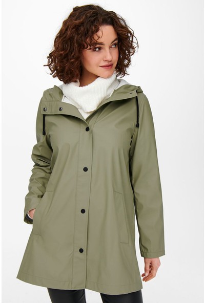 Only Kadın Kapüşonlu Yağmurluk 65515234052 Oliv Only Kadın Kapüşonlu Yağmurluk 65515234052 Oliv