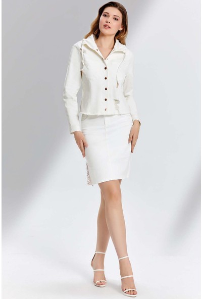 Guıtar Kadın 22301 Ekru Etek