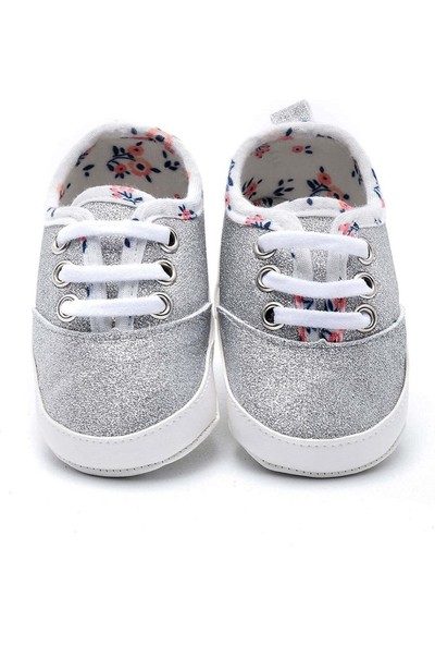 First Step Simli Patik - Gümüş 12-16 Ay / No.19