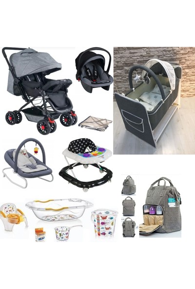 Let's Go Baby Lets Go Baby Bebek Çeyiz Seti 12 Parça Çift Yön Bebek Arabası Beşik Ana Kucağı Yürüteç Küvet Takımı Puset Let's Go Baby Lets Go Baby Bebek Çeyiz Seti 12 Parça Çift Yön Bebek Arabası Beşik Ana Kucağı Yürüteç Küvet Takımı Puset