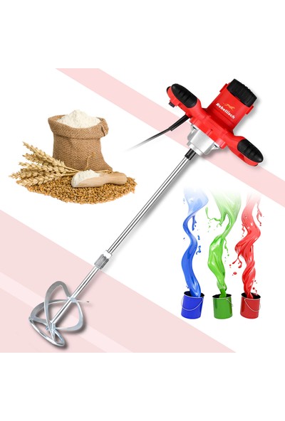Rebellisch Germany Mix With Mortar Series 5200 Watt 6 Kademe Devir Ayarlı Elektirikli Alçı Boya ve Harç Karıştırıcı Mikser Rebellisch Germany Mix With Mortar Series 5200 Watt 6 Kademe Devir Ayarlı Elektirikli Alçı Boya ve Harç Karıştırıcı Mikser