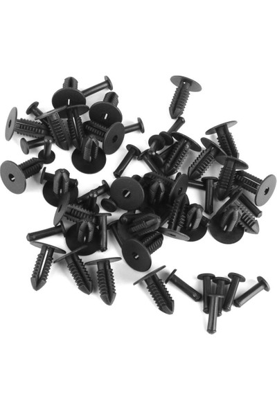 30 Adet Naylon Push-Tipi Trim Benz Bmw 1249900492 Için Klipler Siyah B29 30 Adet Naylon Push-Tipi Trim Benz Bmw 1249900492 Için Klipler Siyah B29