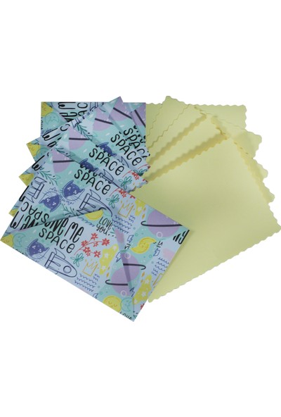Elux Desenli Mini Zarf + Mektup Kağıdı (25 Adet - ) Kapak Yapışkanlı Elux Desenli Mini Zarf + Mektup Kağıdı (25 Adet - ) Kapak Yapışkanlı