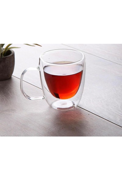 Alaca Avm Çift Cidarlı Kupa Su Bardağı 250 ml