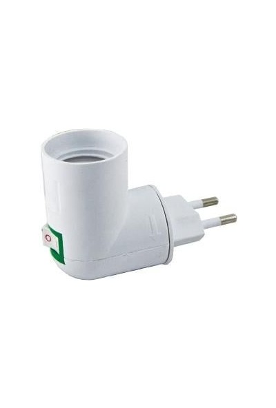 Hasyılmaz Anahtarlı Fişli E27 Duy - Pp E27 Adaptör Hasyılmaz Anahtarlı Fişli E27 Duy - Pp E27 Adaptör