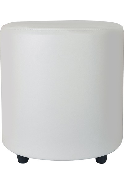 Puffrs Yuvarlak Puf Koltuk-Beyaz Puffrs Yuvarlak Puf Koltuk-Beyaz