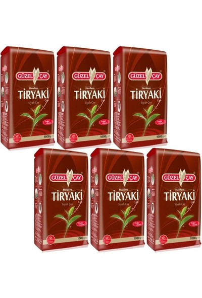 Güzel Çay Herdem Tiryaki Siyah Dökme Çay 6 x 1 kg Güzel Çay Herdem Tiryaki Siyah Dökme Çay 6 x 1 kg