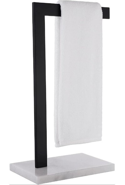 HS Global Tezgah Üstü Mermer Ayaklı Havluluk Havlu Askısı