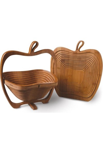 Ome Life Katlanabilir Ahşap Meyve Sepeti Elma / Folding Fruit Bowl Apple Basket In Bamboo Ome Life Katlanabilir Ahşap Meyve Sepeti Elma / Folding Fruit Bowl Apple Basket In Bamboo