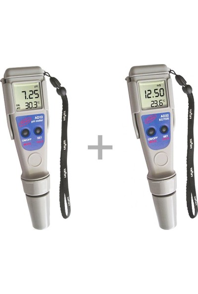 Adwa AD12 Ph Metre ve AD32 Tds Ec Iletkenlik Ölçer Seti Adwa AD12 Ph Metre ve AD32 Tds Ec Iletkenlik Ölçer Seti