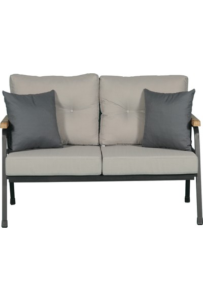 Deriva 120 Siyah Koltuk - Bahçe Balkon Ikili Koltuk