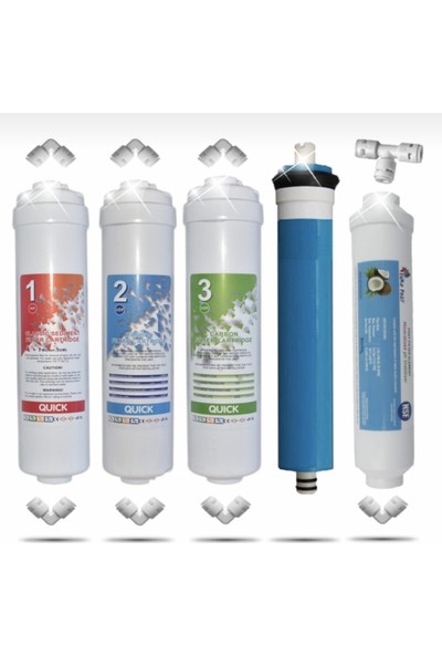Liberti Kapalı Kasa Su Arıtma Cihazlarına Uyumlu 5'lı Filtre Seti Liberti Kapalı Kasa Su Arıtma Cihazlarına Uyumlu 5'lı Filtre Seti