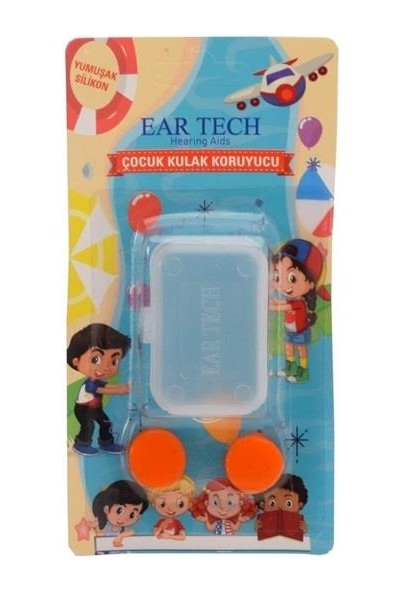 Ear Tech Silikon Çocuk 2 Li Kulak Tıkacı