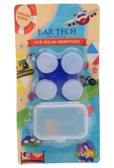 Ear Tech Silikon 4 Lü Kulak Tıkacı
