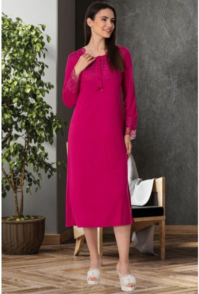 Mecit 5537 Dantelli Lohusa Tek Gecelik