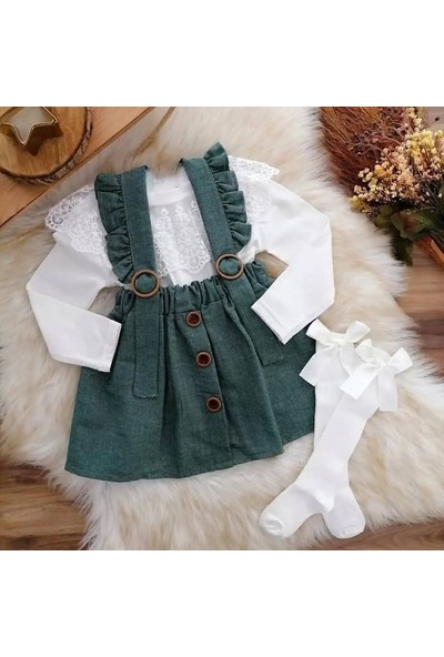 Fenomen Kids Yakası Dantelli Slopet Takım