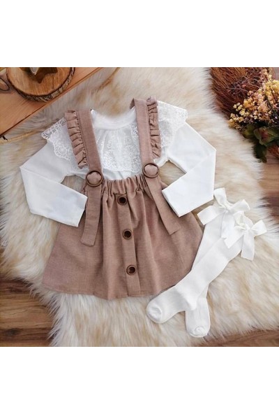 Fenomen Kids Yakası Dantelli Slopet Takım