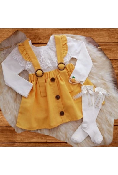 Fenomen Kids Yakası Dantelli Slopet Takım