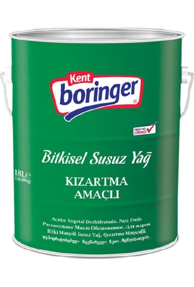 Kent Boringer Bitkisel Susuz Yağı 18 Lt Kent Boringer Bitkisel Susuz Yağı 18 Lt