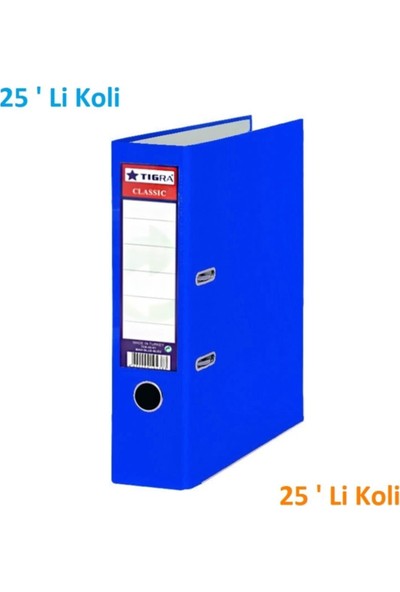 Mavi Renkli Geniş Büro Klasörü 25' Li Mavi Renkli Geniş Büro Klasörü 25' Li